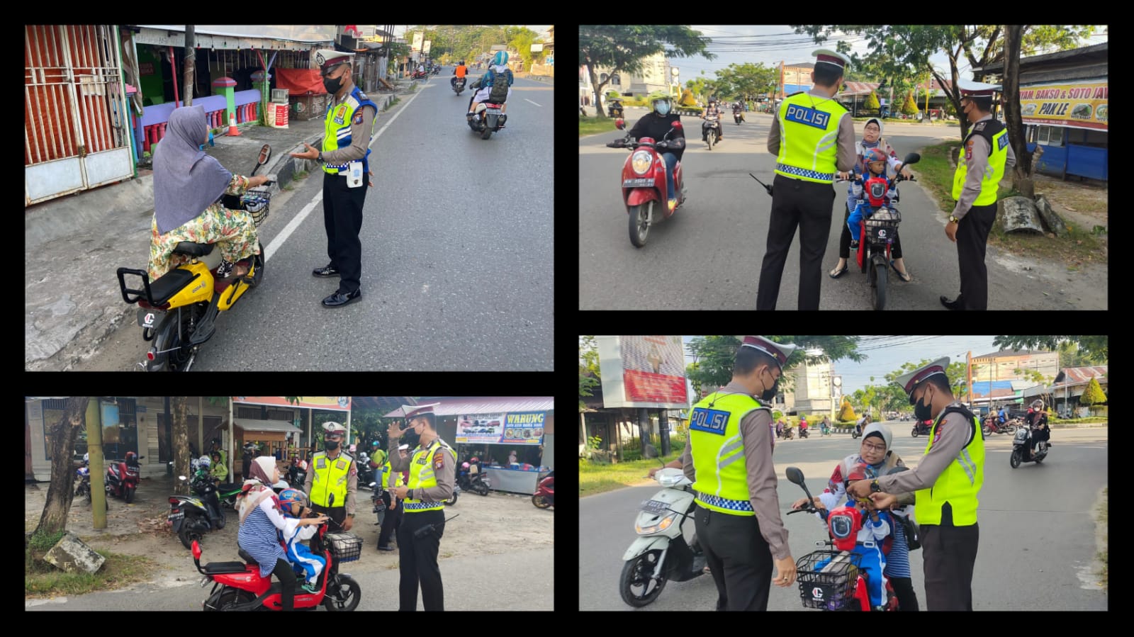 Satlantas Polres Kapuas Edukasi Pengguna Motor Listrik - NusaKalimantan.Com