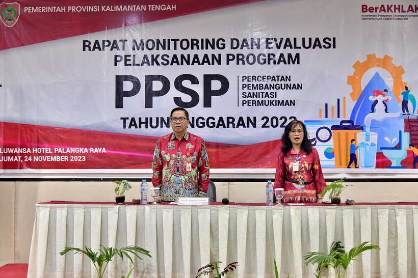 Ka Bappedalitbang Kalteng Buka Rapat Monitoring dan Evaluasi Pelaksanaan Program PPSP TA 2023 ...