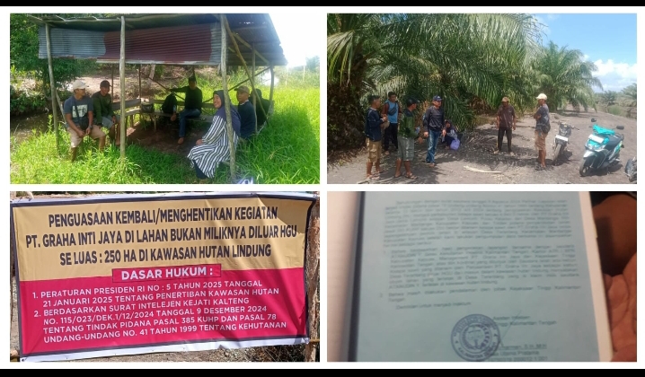 Warga Tarantang Menjaga Hak Hutan Lindung Desa Diluar HGU PT GIJ ...